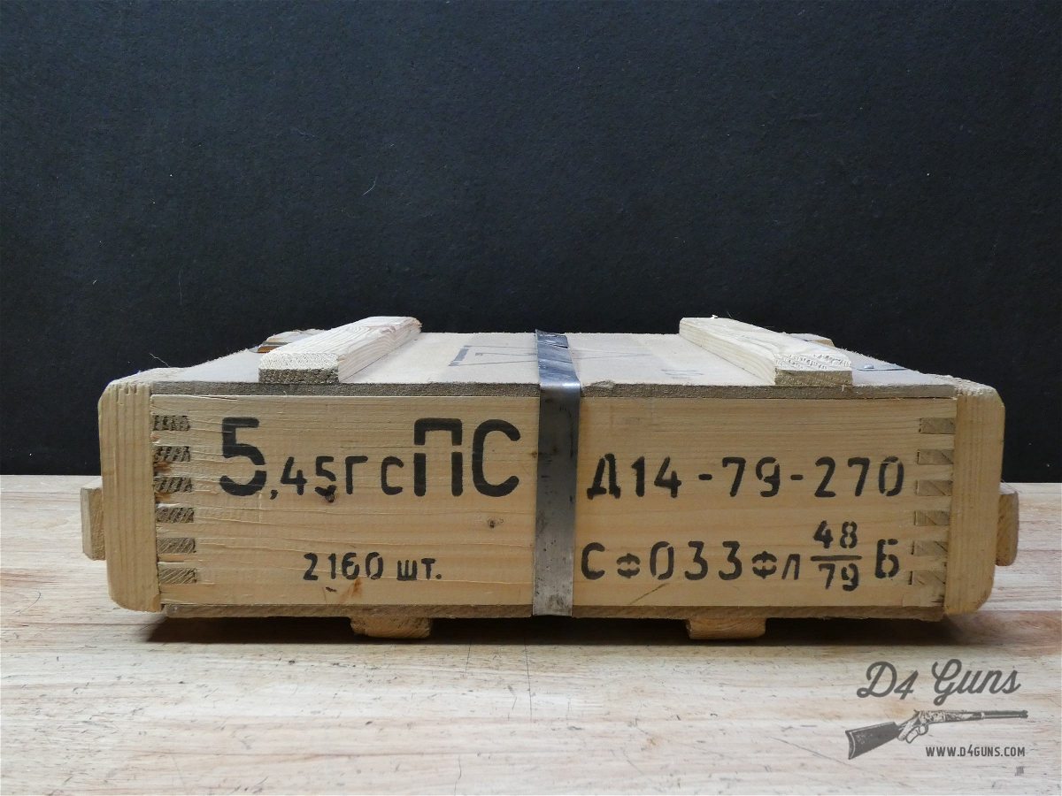 Russian Military Surplus 5.45x39mm - 2160 Rounds - AK74 - 7N6 - C ...