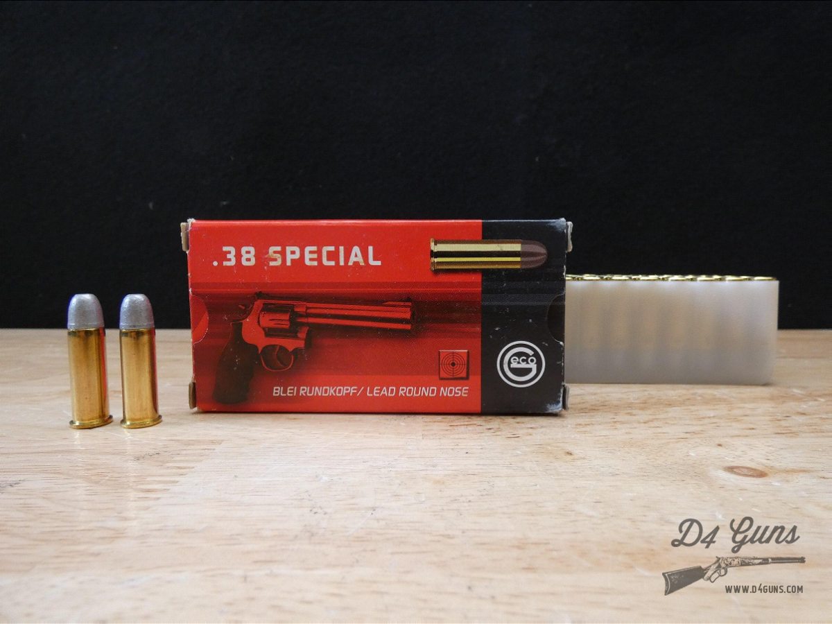 Geco .38 Special - 158gr - Brass - LRN - 50 Rnds - Germany - 38 Spl - Pistol Ammunition at ...