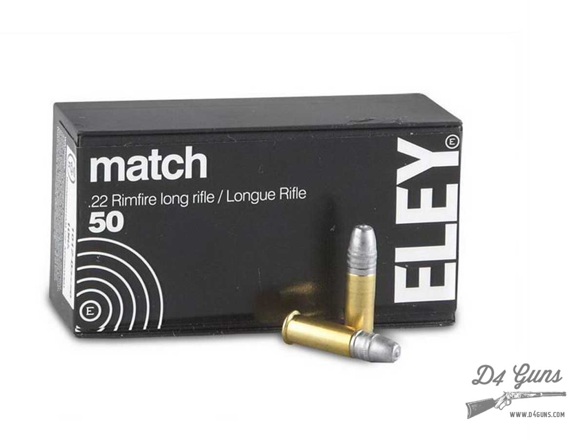 Eley Match – .22 LR – 40Gr. – Flat Nose – EPS- 50rds – 650911011000 ...
