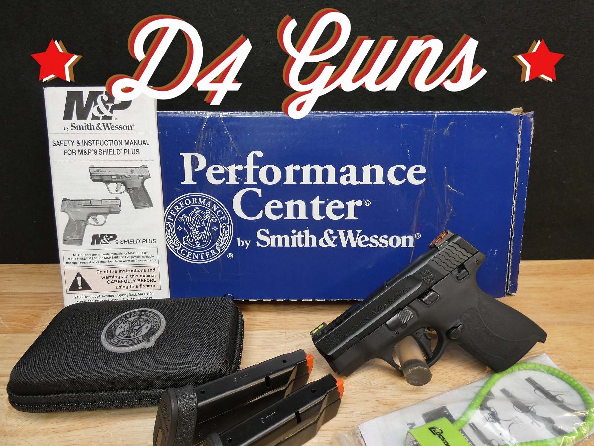 Smith & Wesson M&P9 Shield Plus Performance Center – 9mm | D4 Guns