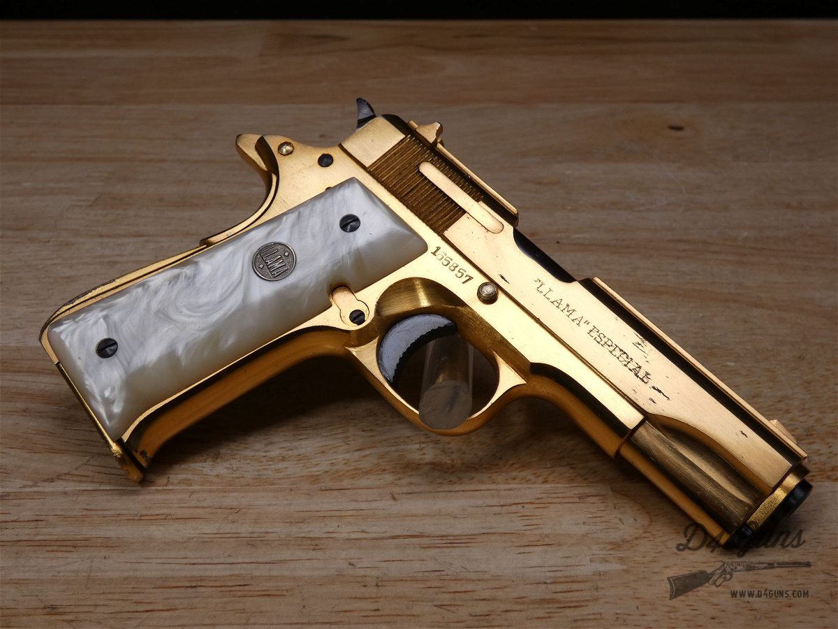 Llama X-A - .32 ACP - 7.65 - XA - Gold Plated & Authentic Pearl Grips ...