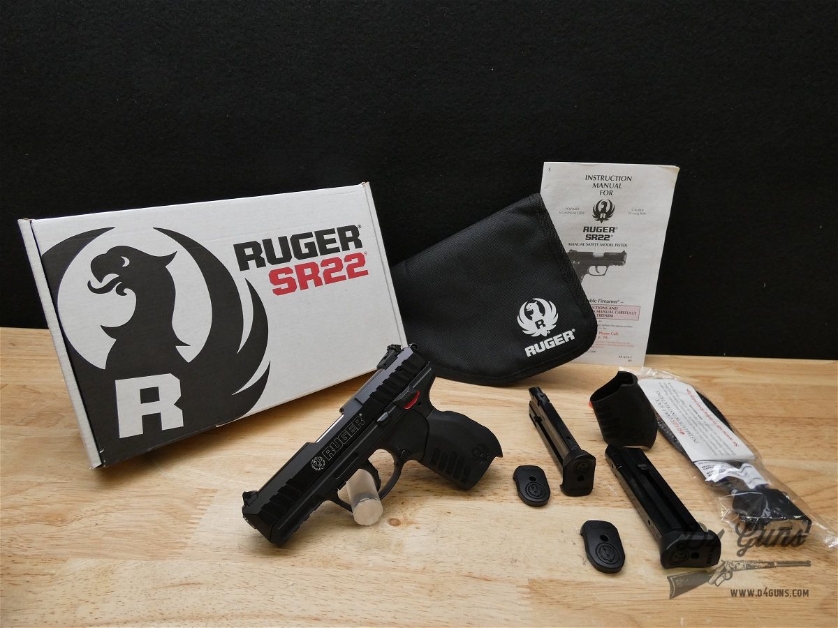 Ruger SR-22 - .22 LR - Mfg. 2015 - SR22 - OG Box/Case- Plinker Pistol ...