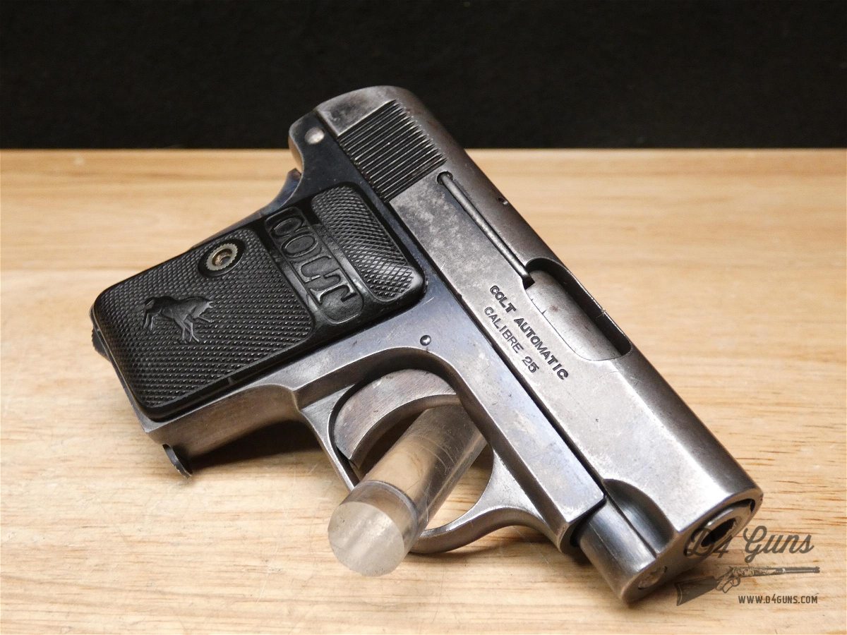 Colt M1908 Hammerless Vest Pocket - .25 ACP - MFG 1917 - Little Pow ...