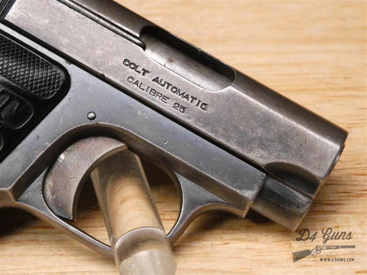 Colt M1908 Hammerless Vest Pocket - .25 ACP - MFG 1917 - Little Pow ...