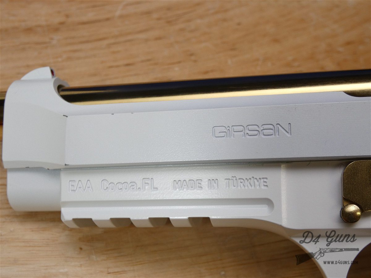 EAA Girsan Regard MC Whiteout Gold Special Edition - 9mm - Beretta 92 ...