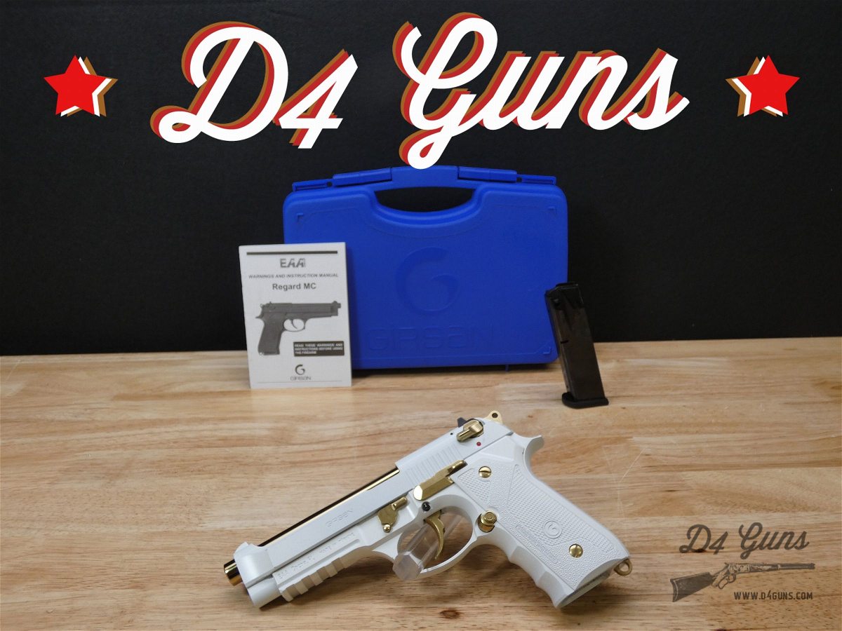EAA Girsan Regard MC Whiteout Gold Special Edition - 9mm - Beretta 92 ...