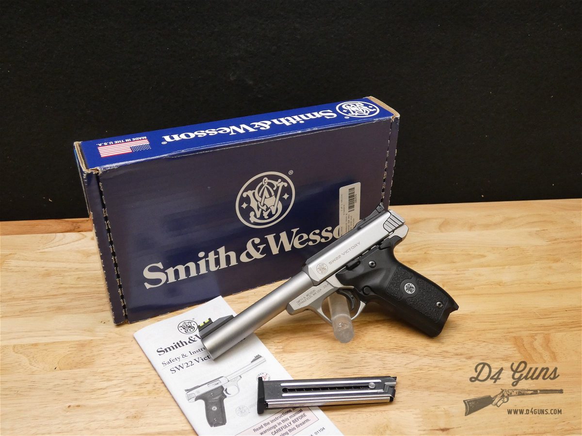 Smith & Wesson SW22 Victory - .22 LR - S&W - w/ Mag - Stainless - Semi ...