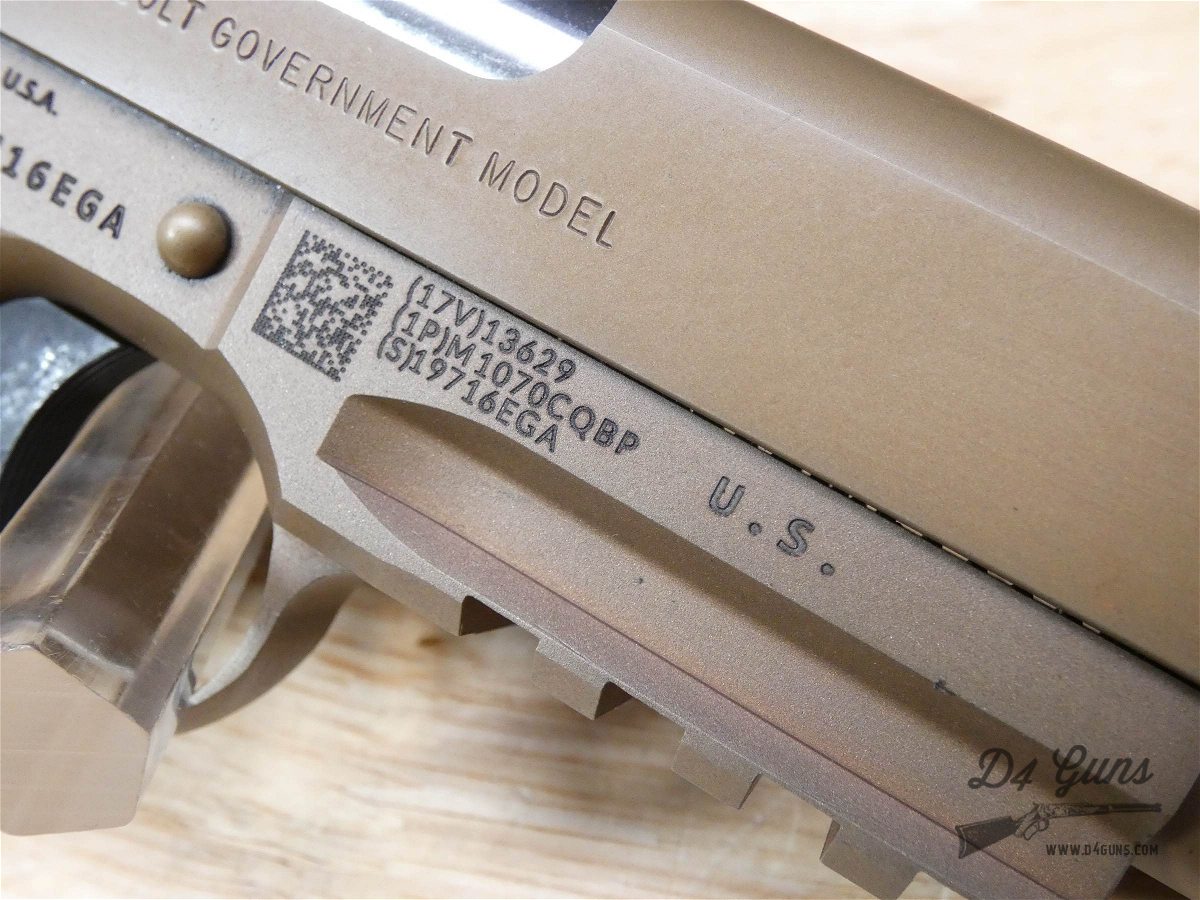 Colt Government Model M45A1 - .45 ACP - W/ Case & 1Mag - CQBP - Rail ...