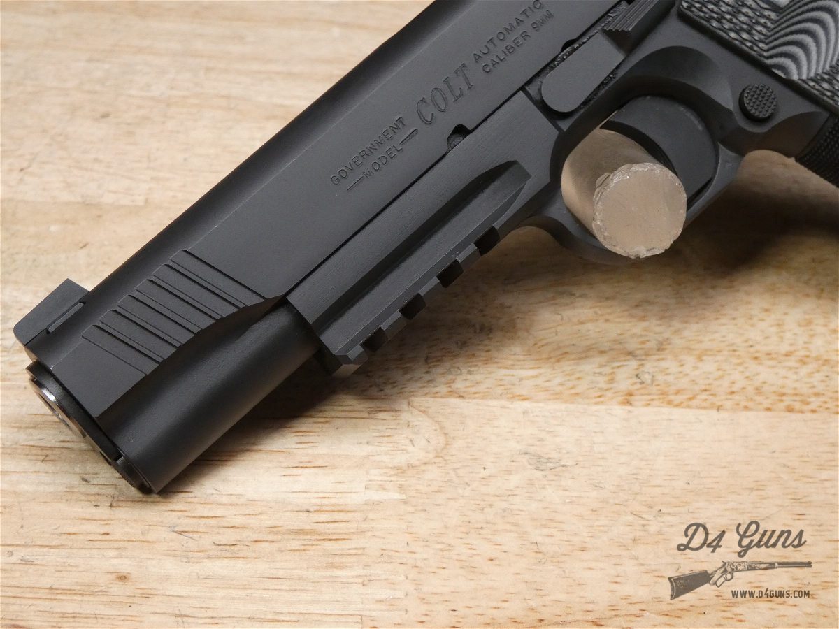 Colt Combat Unit Rail Government Model 1911 - 9mm - OG Case & More - C ...