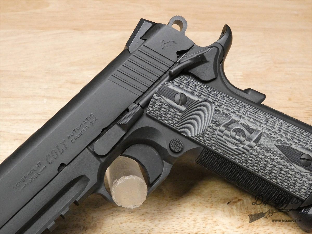 Colt Combat Unit Rail Government Model 1911 - 9mm - OG Case & More - C ...