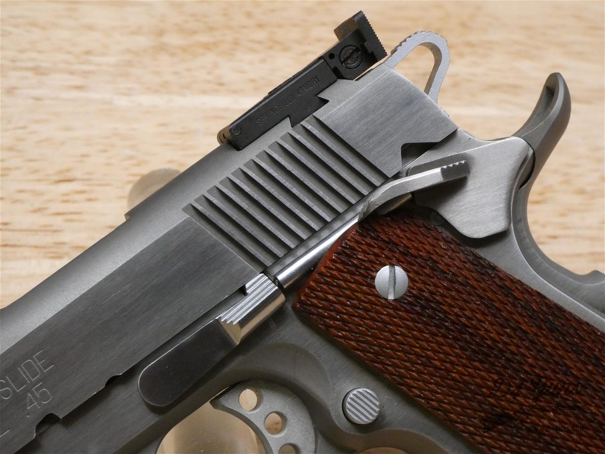 Springfield Armory Long Slide 1911 - .45 ACP - Wood Grips - OG Case ...