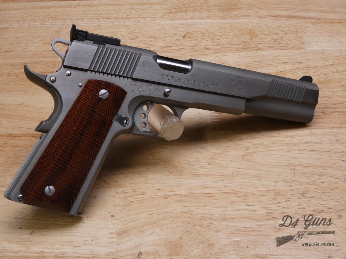 Springfield Armory Long Slide 1911 - .45 ACP - Wood Grips - OG Case ...