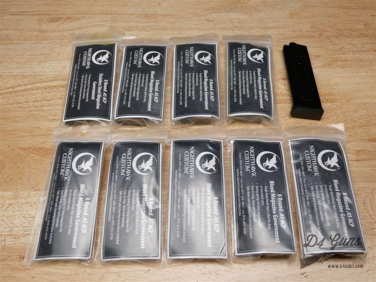 Nighthawk Enforcer 1911 - .45 ACP - OG Case & 10 Mags - MFG 2015 - XLNT ...