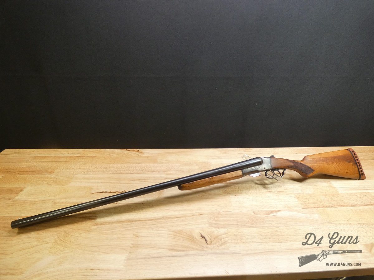 J. Stevens Springfield Side By Side Shotgun - 12 Gauge - Hammerless SXS ...