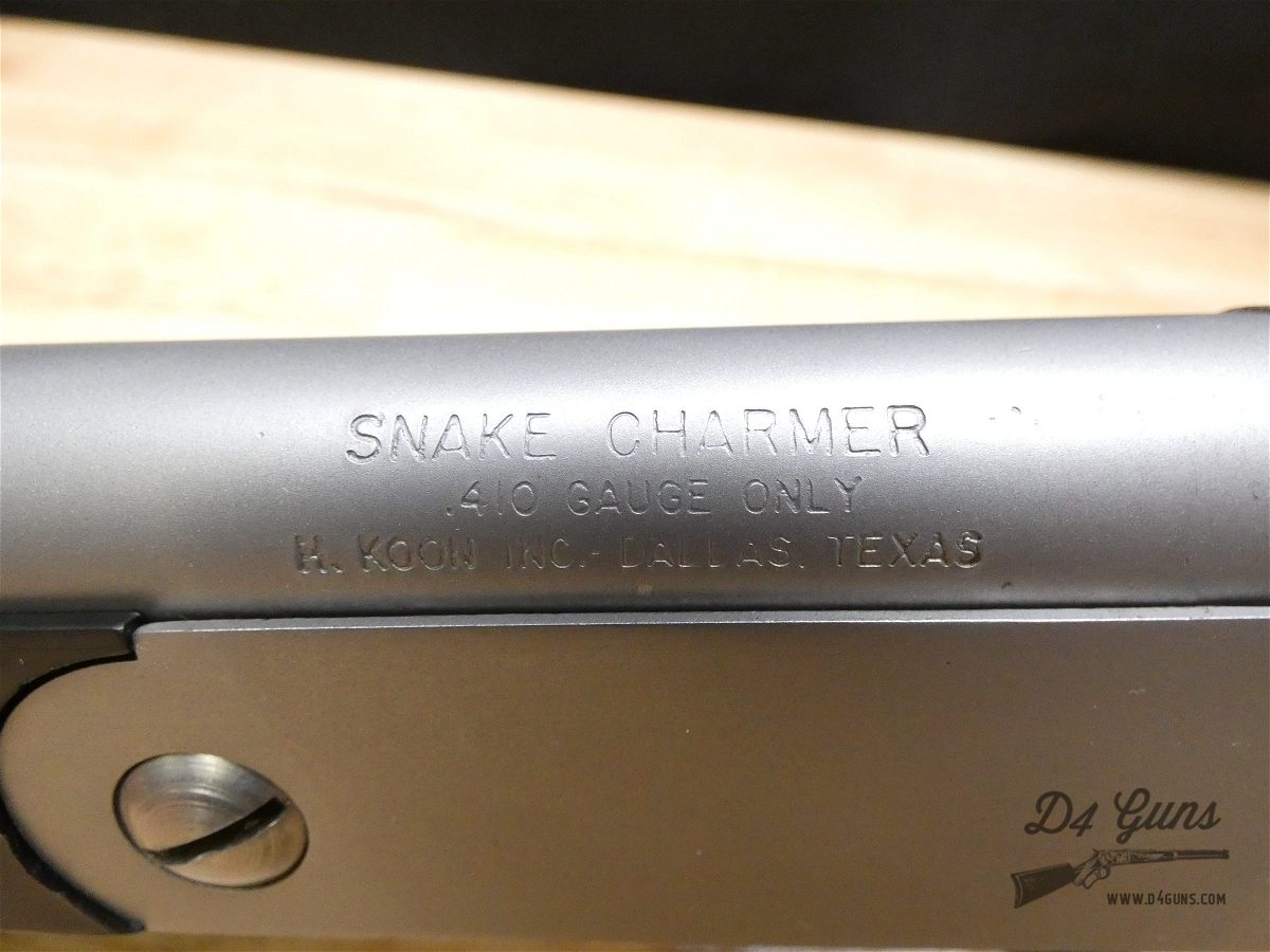 H. Koon Snake Charmer - .410 Gauge - Single Shot - Thumbhole Stock ...