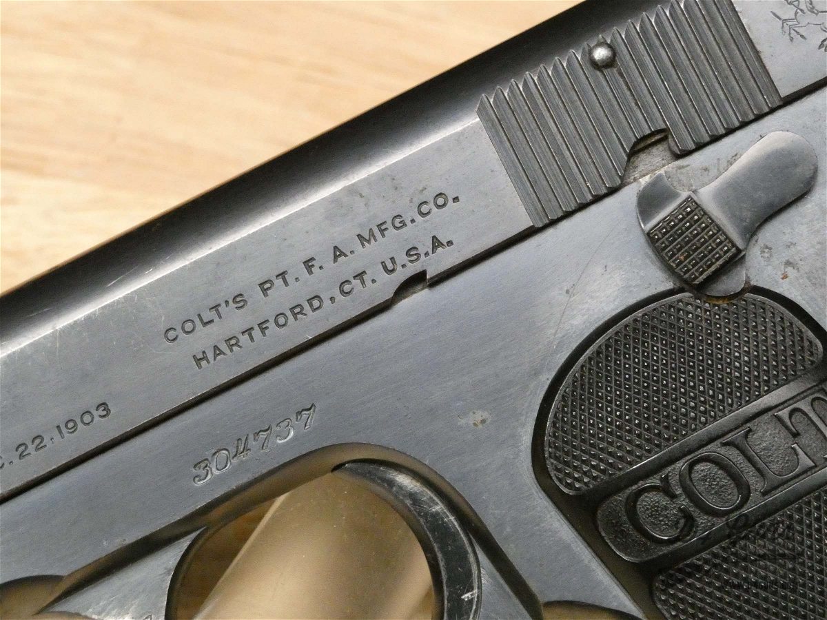 Colt M1903 Pocket Hammerless - .32 ACP - Mfg 1919 - Sleek Pistol - Semi ...