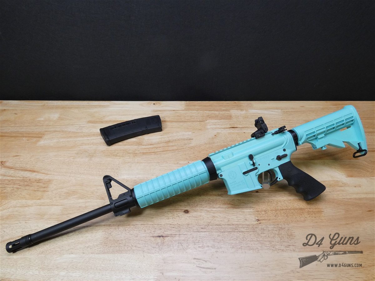 Ruger AR-556 - 5.56 - w/ Mag - Talo Exclusive - 2021 - Turquoise ...