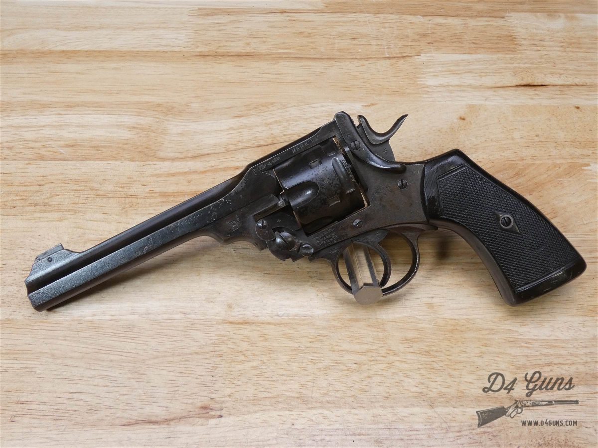 Webley Mark VI - .45 ACP - Shaved Cylinder - MFG 1918 - DASA Revolver ...