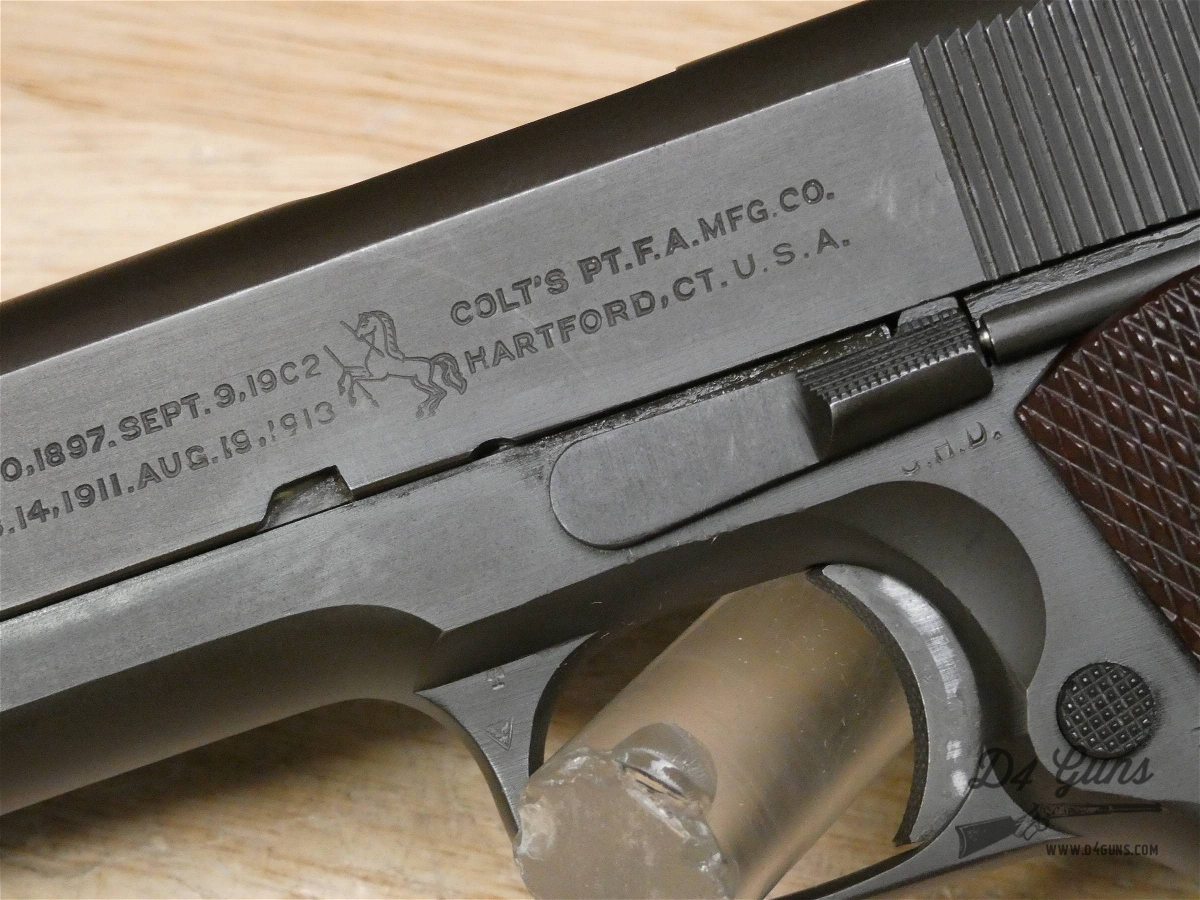Colt M1911A1 US Property - .45 ACP - 1943 - GHD - WWII Era 1911 ...