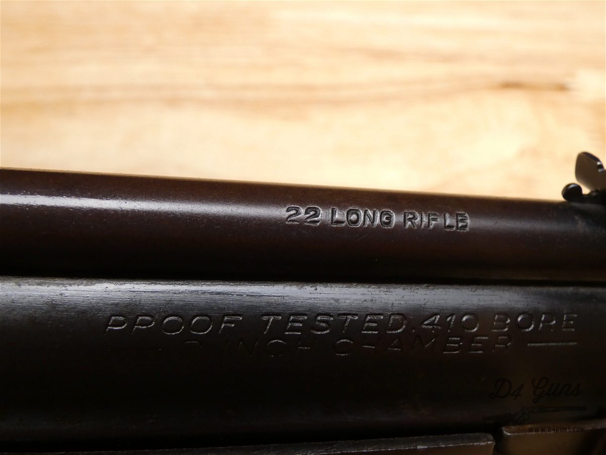 Stevens Model 22-410 - .22 LR & .410 GA - Combination Gun! - Single ...