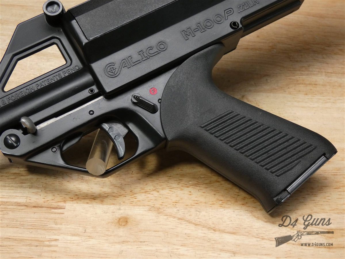 Calico M-100P - .22 LR - M100 - 100 P - w/ 100 Round Drum Mag - XLNT - C - Semi Auto Pistols at ...
