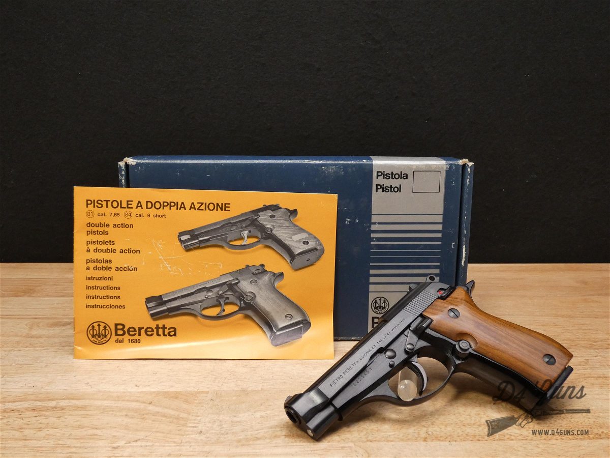 Beretta Model 84 Cheetah - .380 ACP - MFG 1979 - XLNT w/ OG Box & More ...