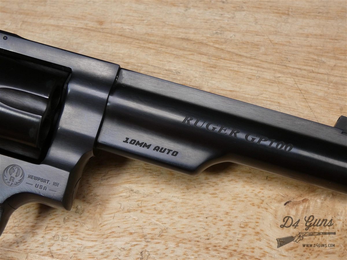 Ruger GP100 Lipseys Exclusive - 10mm Auto - Hogue - MFG 2018 - XLNT - C ...