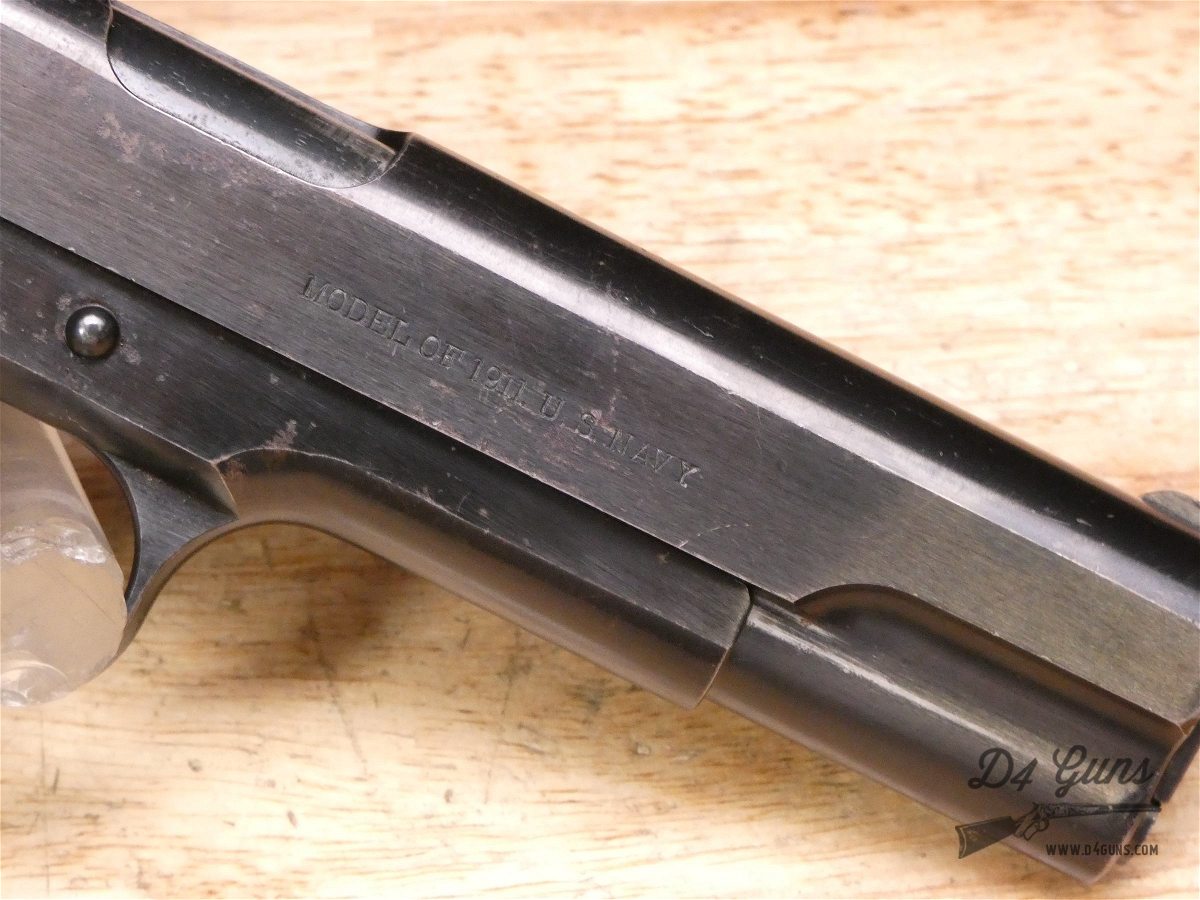 Colt 1911 US Navy - .45 ACP - Mfg 1913 - RARE - M1911 Brooklyn Naval Yard! - Semi Auto Pistols ...