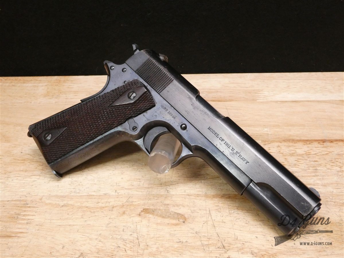 Colt 1911 US Navy - .45 ACP - Mfg 1913 - RARE - M1911 Brooklyn Naval ...