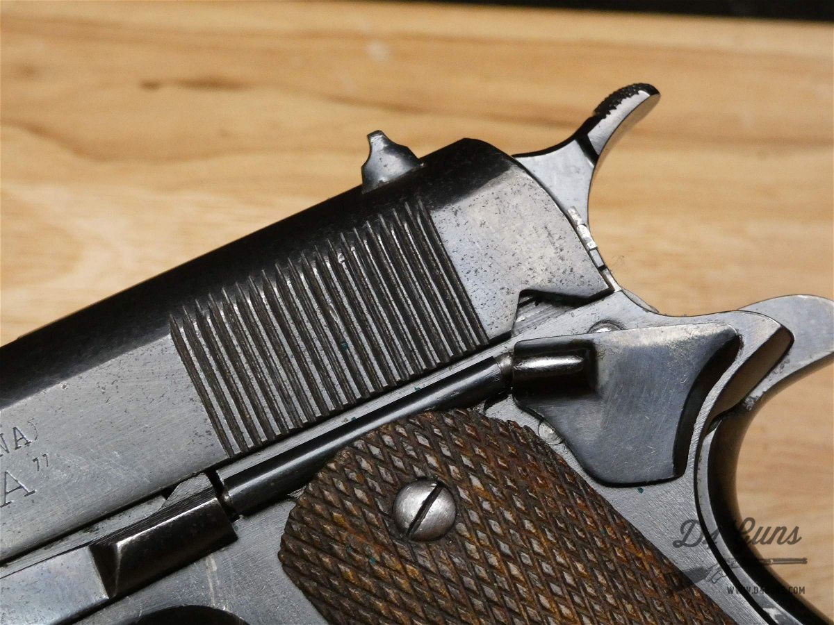 Llama VII Extra - 9mm Largo - Spanish 1911 Long Slide - Leather Holster ...