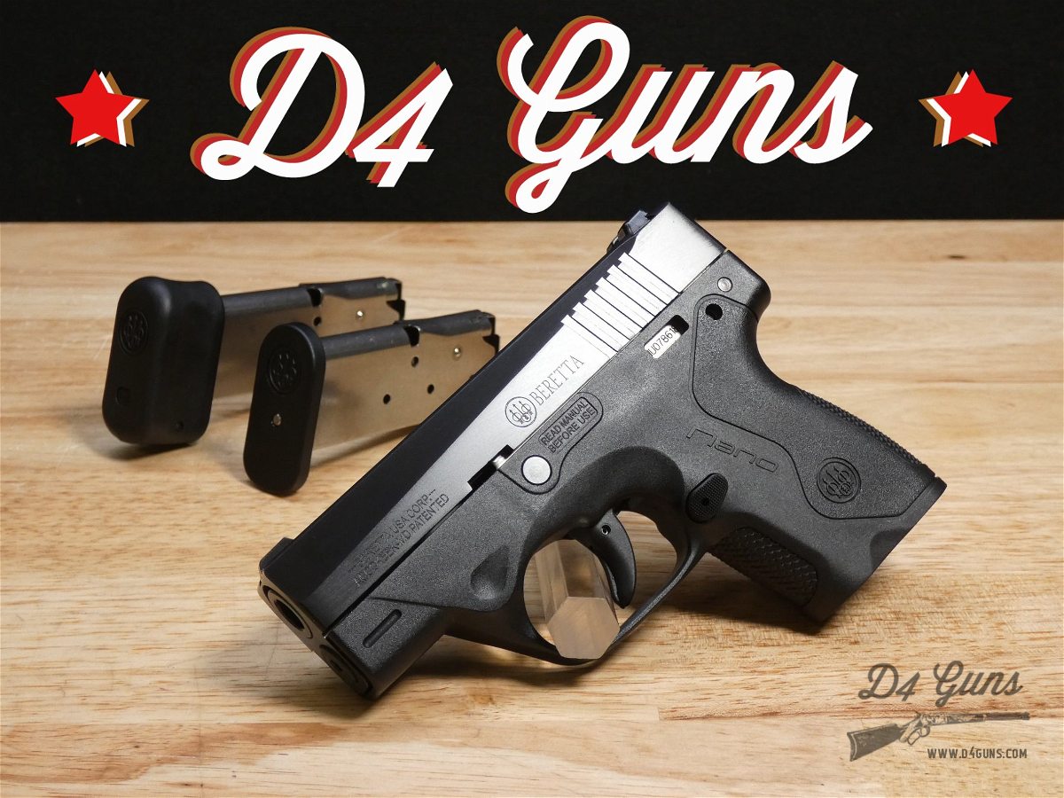 Beretta BU9 Nano - 9mm - w/ 2 Mags - Micro 9 - CCW - MFG 2013 - Semi ...