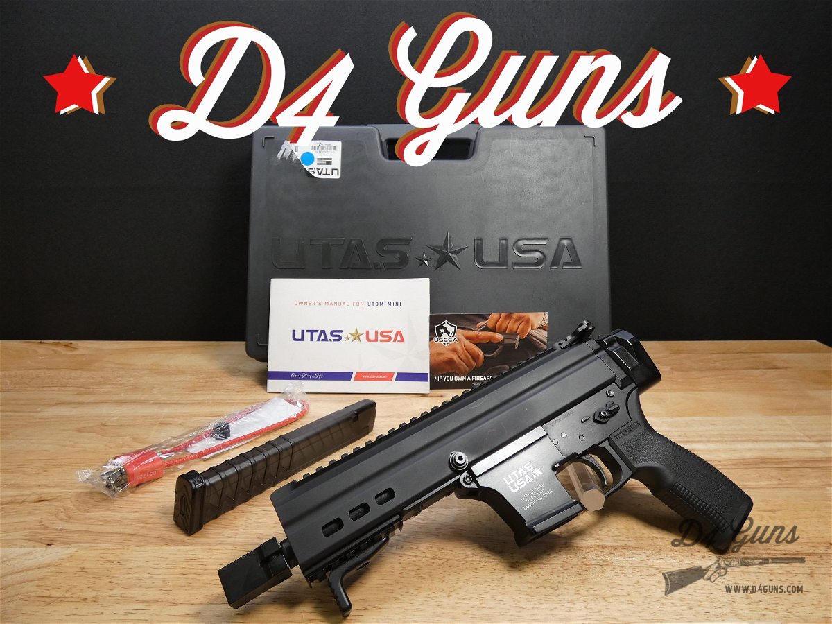 UTAS UTM9 Mini - 9mm - BK6 - UT9-M - PCC - OEM Case - w/ Mag - LOOK ...