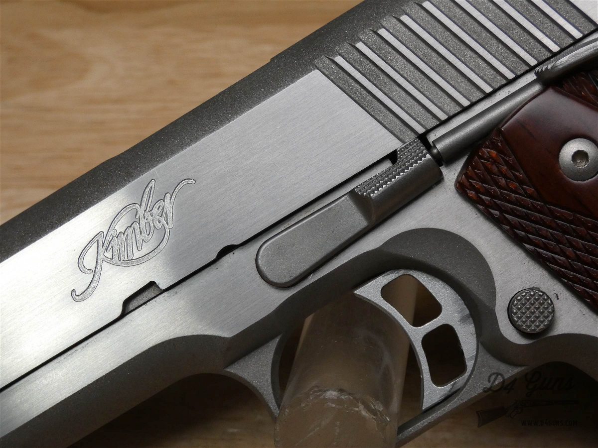 Kimber 1911 Stainless Gold Match II - .45 ACP - w/ Case & 2 Mags - RARE ...