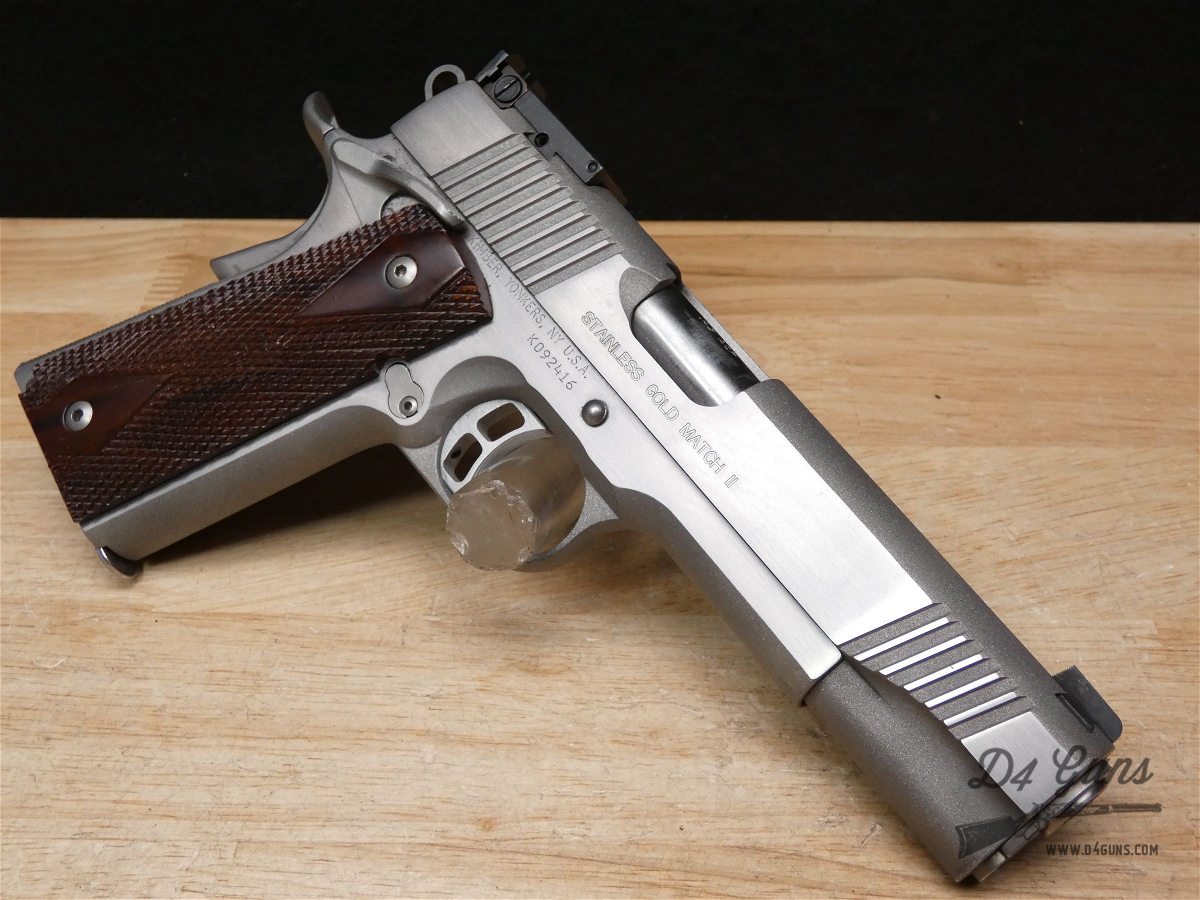 Kimber 1911 Stainless Gold Match II - .45 ACP - w/ Case & 2 Mags - RARE ...