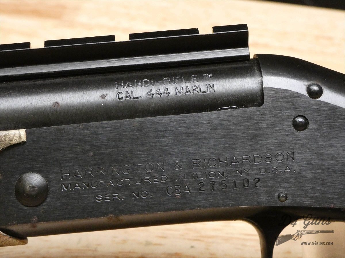 Harrington and Richardson Handi Rifle - .444 Marlin - Synthetic - Camo ...