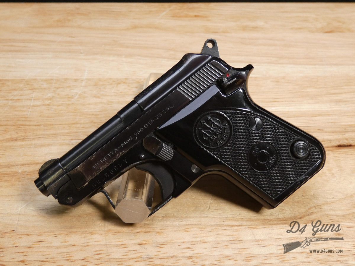 Beretta Mod 950 BS - .25 ACP - w/ 2 Mags - Pocket Pistol - Tip-up ...