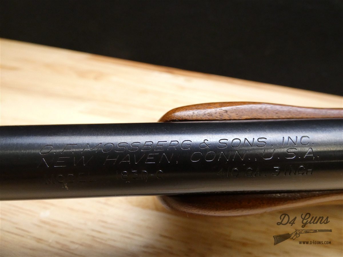 Mossberg Model 183D- C - .410 GA - Bolt Action Shotgun - FUN .410 ...