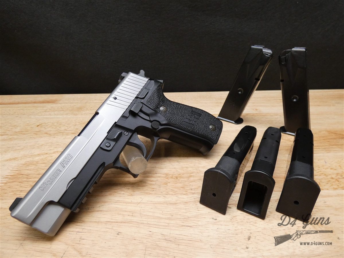 Sig Sauer P226 - 9mm - Navy SEALs - SA/DA - Sig - Two-Tone - w/ 5 Mags ...