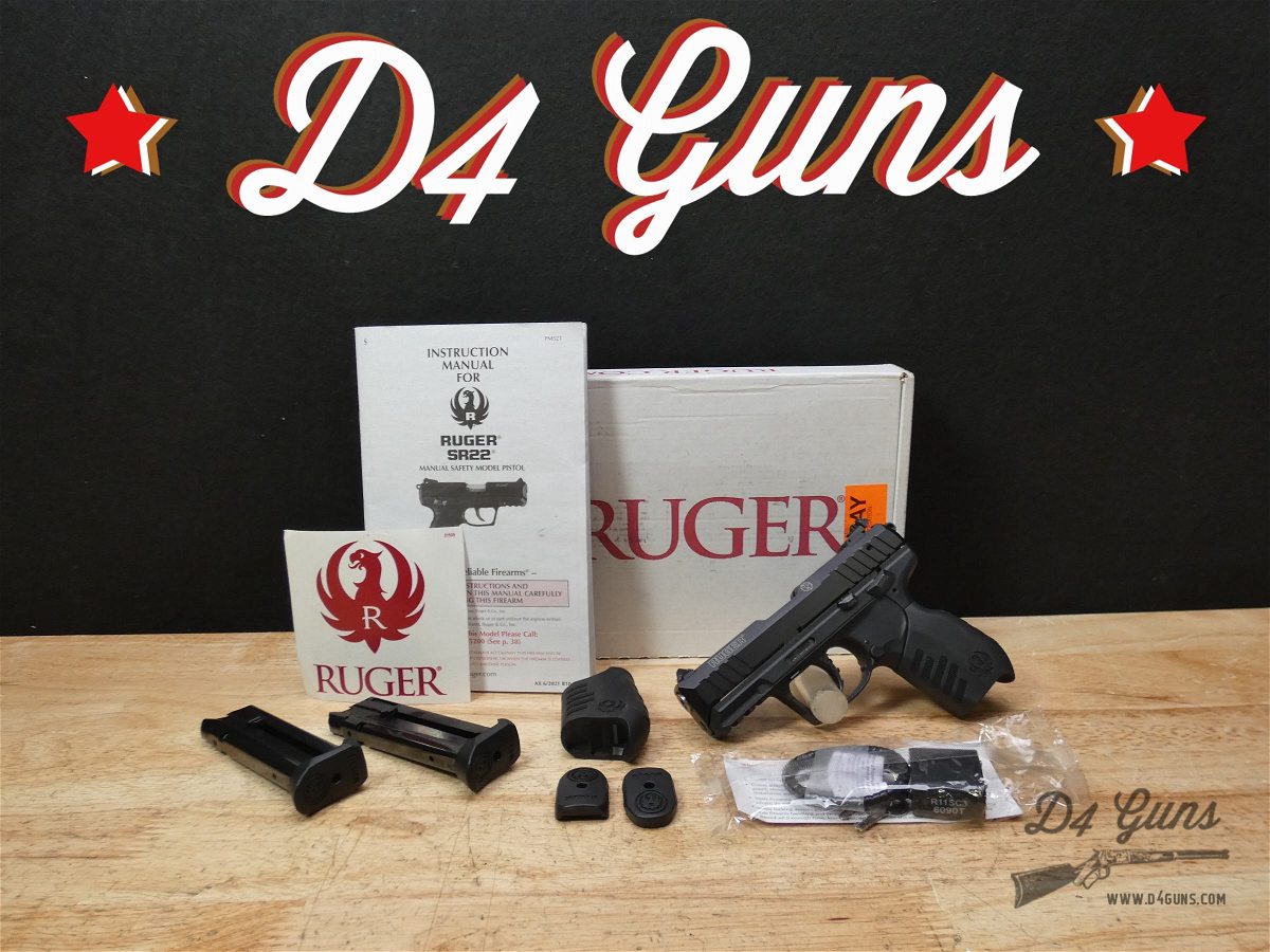 Ruger SR22 - .22 LR - Mfg. 2022 - Ambi - SR22P - w/ OG Box & More ...