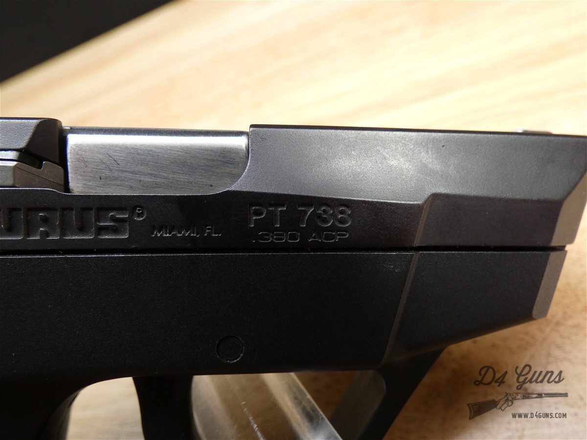 Taurus TCP PT738 - .380 ACP - PT 738 - CCW - w/ OG Case & 3 Mags - Semi ...