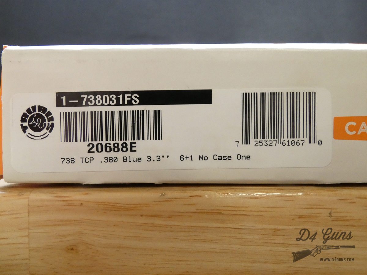 Taurus TCP PT738 - .380 ACP - PT 738 - CCW - w/ OG Case & 3 Mags - Semi ...