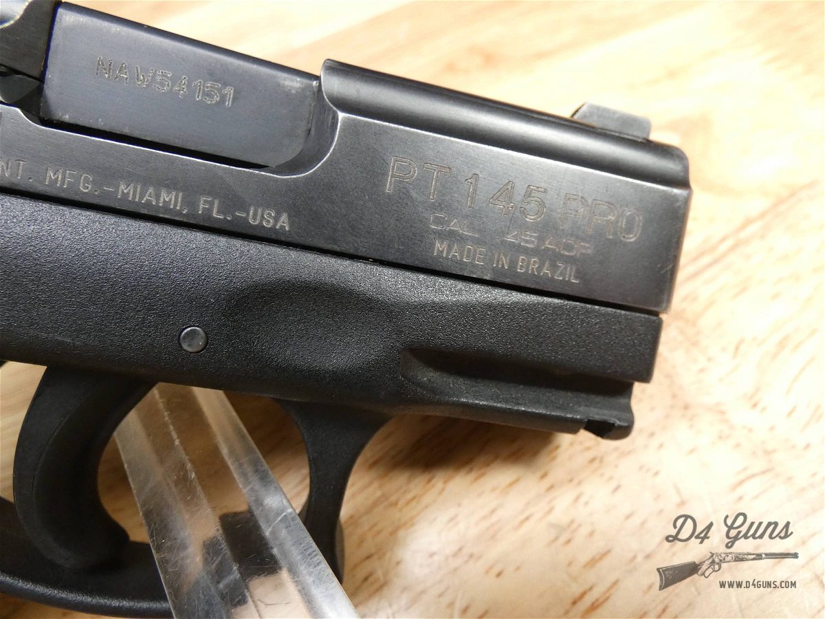 Taurus PT145 Pro - .45 ACP - W/ Mag - PT 145 w/ Case - Millennium ...