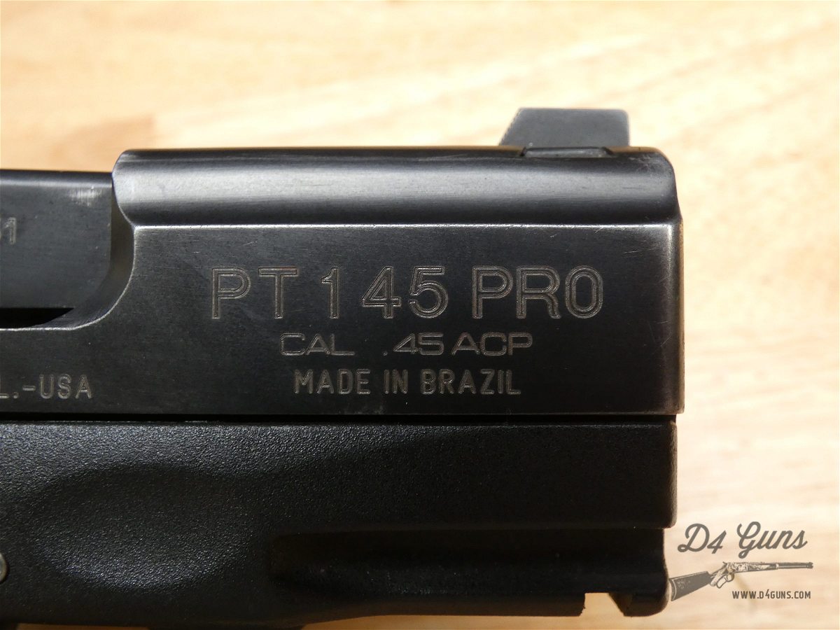 Taurus PT145 Pro - .45 ACP - W/ Mag - PT 145 w/ Case - Millennium ...