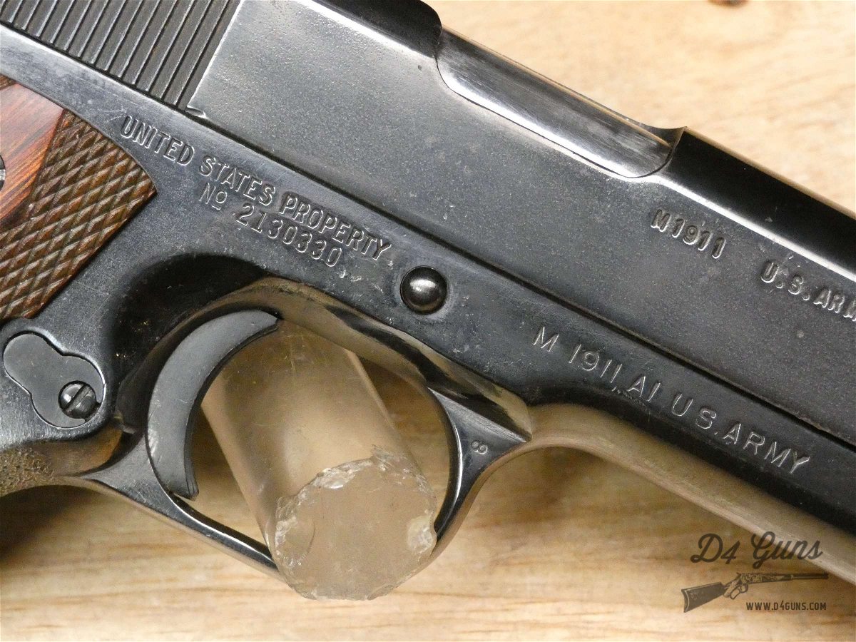 Ithaca Model 1911A1 Army - .45 ACP - US Property - MFG 1945 - Colt ...