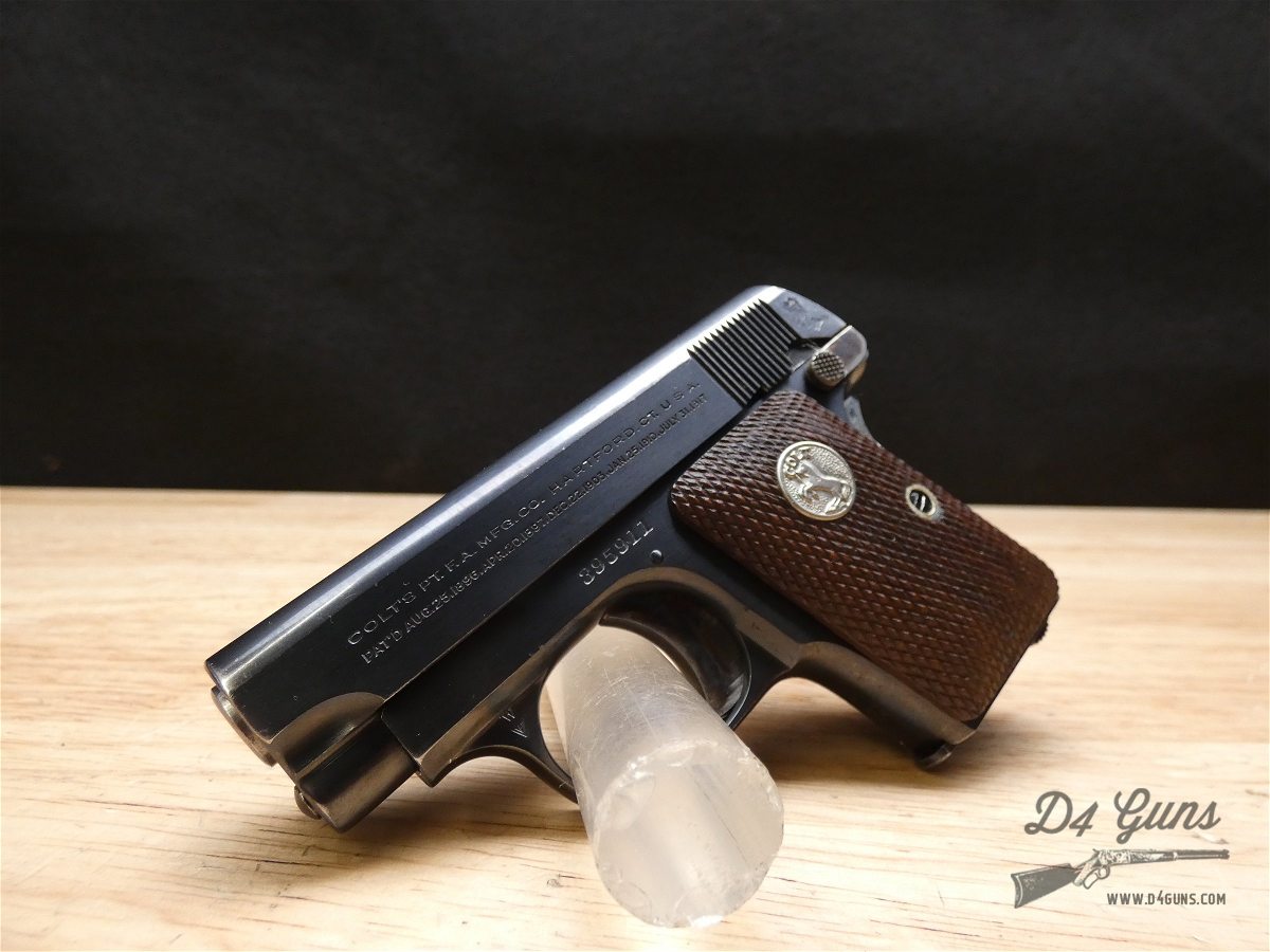 Colt M1908 Hammerless Vest Pocket - .25 ACP - w/ Mag - Mfg. 1933 - 1908 ...
