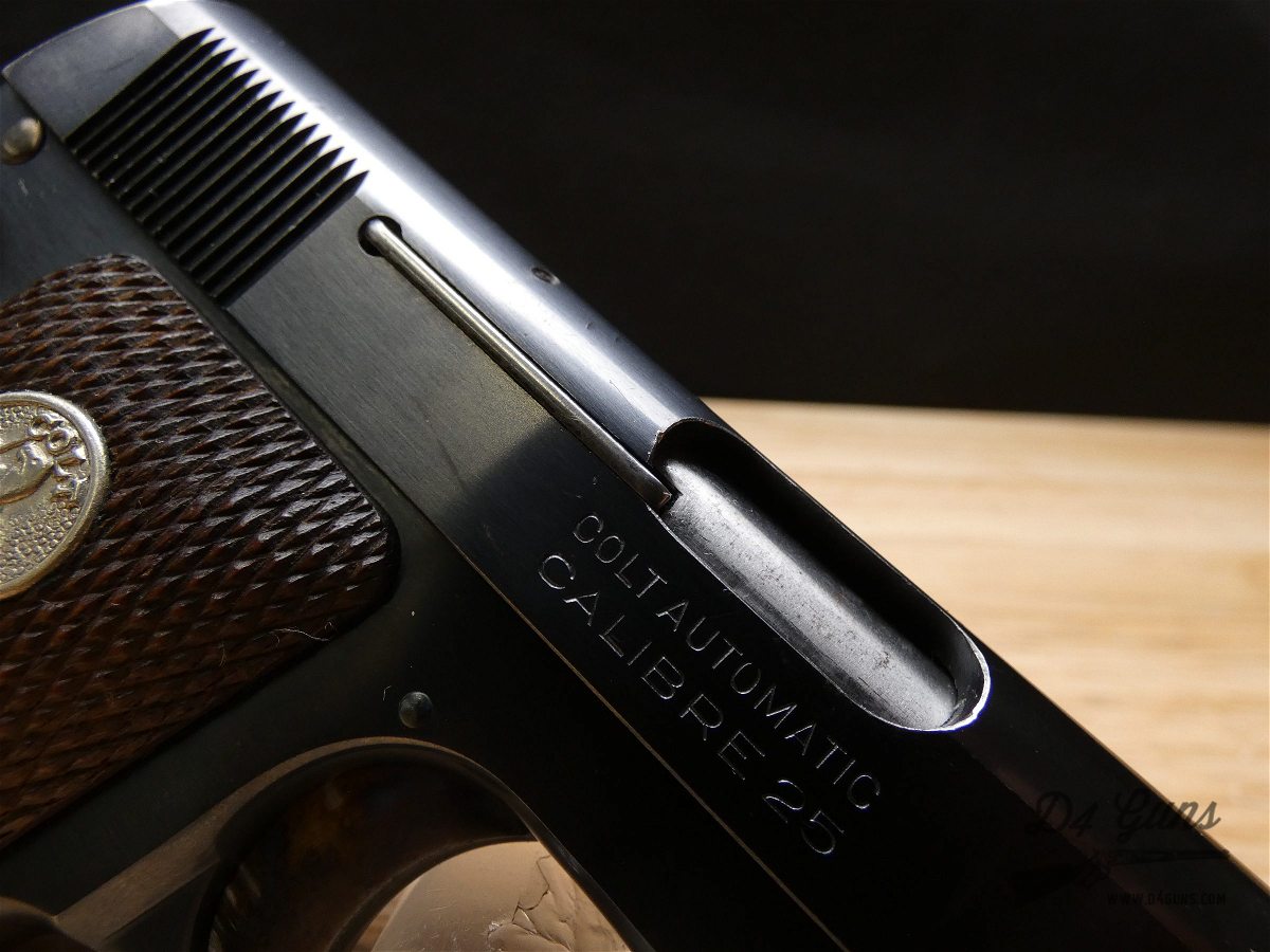 Colt M1908 Hammerless Vest Pocket - .25 ACP - w/ Mag - Mfg. 1933 - 1908 ...