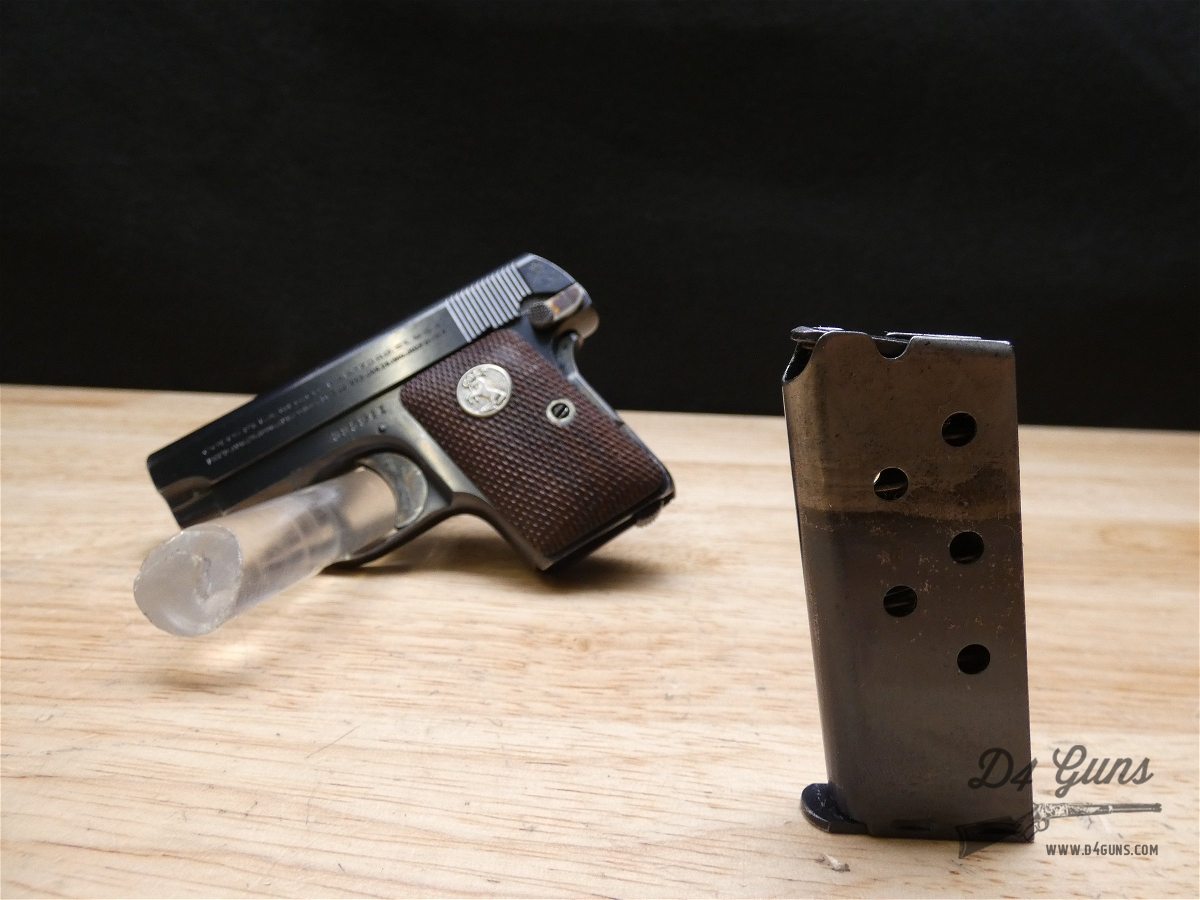 Colt M1908 Hammerless Vest Pocket - .25 ACP - w/ Mag - Mfg. 1933 - 1908 - Semi Auto Pistols at ...