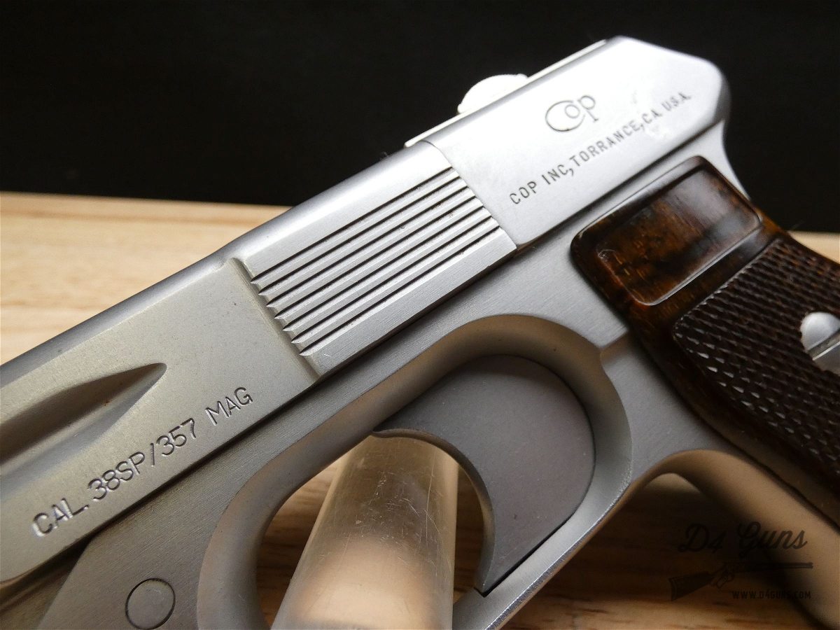 COP 4-Shot Derringer - .38 SPL & .357 Mag - RARE Stainless -w/Holster ...