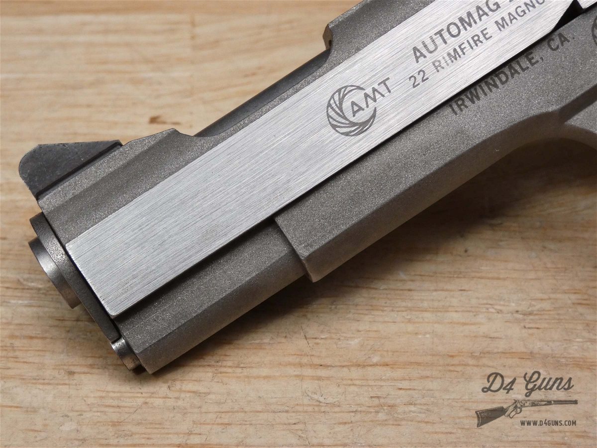AMT AutoMag II - .22 Magnum - w/ 1 MAG - Stainless - Target Pistol ...