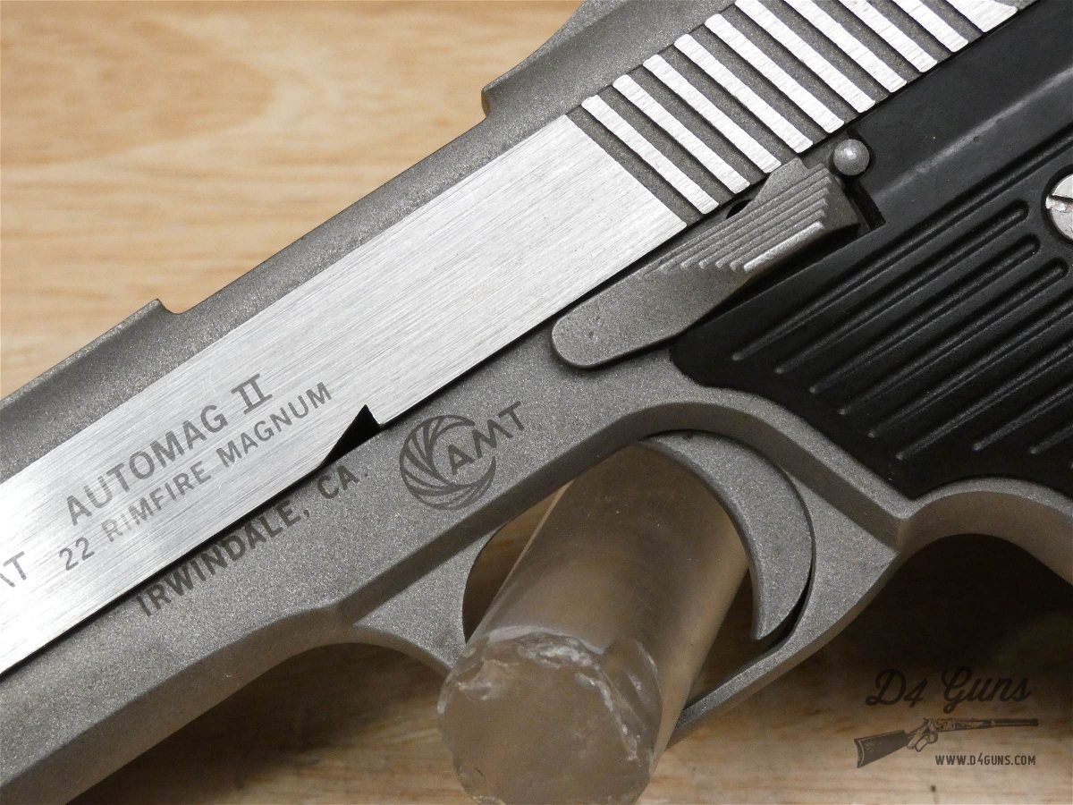 AMT AutoMag II - .22 Magnum - w/ 1 MAG - Stainless - Target Pistol ...